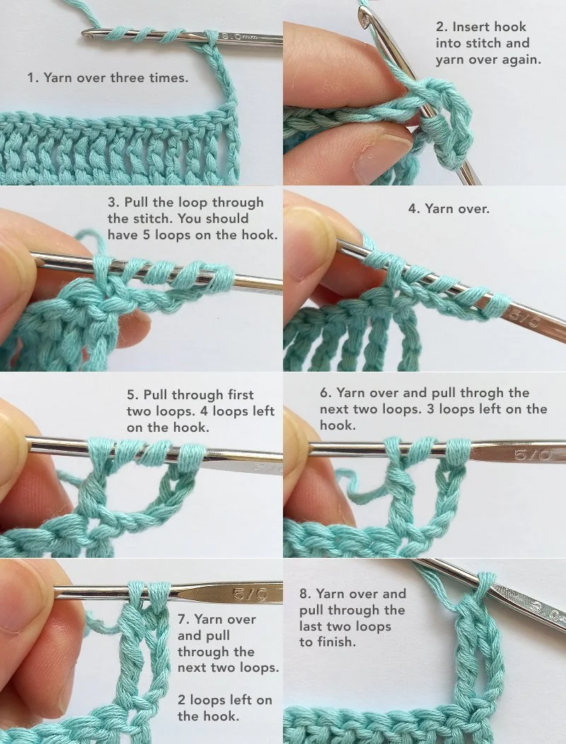 How to do a Double Treble Crochet — byGoldenberry