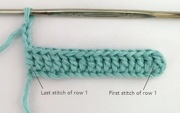 How to Crochet the Second Row Correctly — byGoldenberry