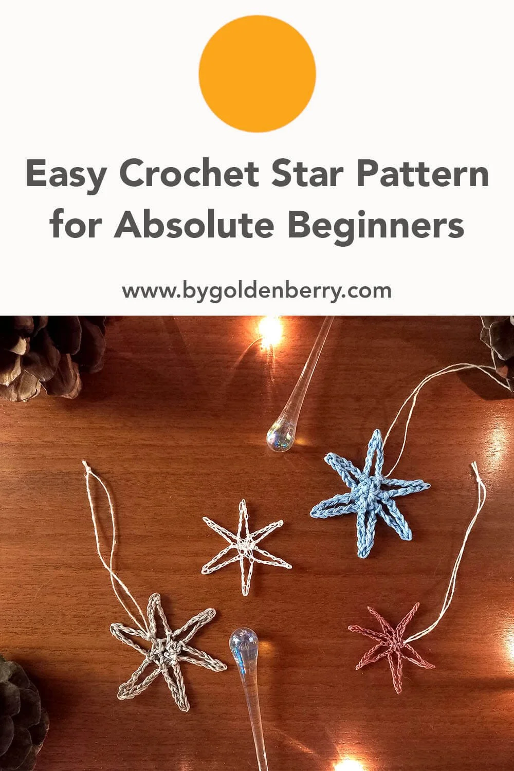 Easy Crochet Star Pattern for Beginners — byGoldenberry