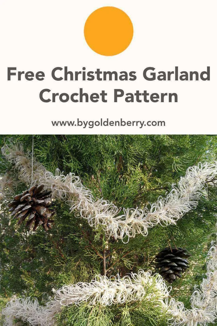 Crochet Christmas Garland Free Pattern — byGoldenberry