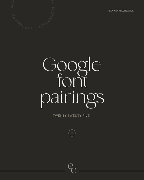 4 free Google font pairings you need to try — Emmanate Creative