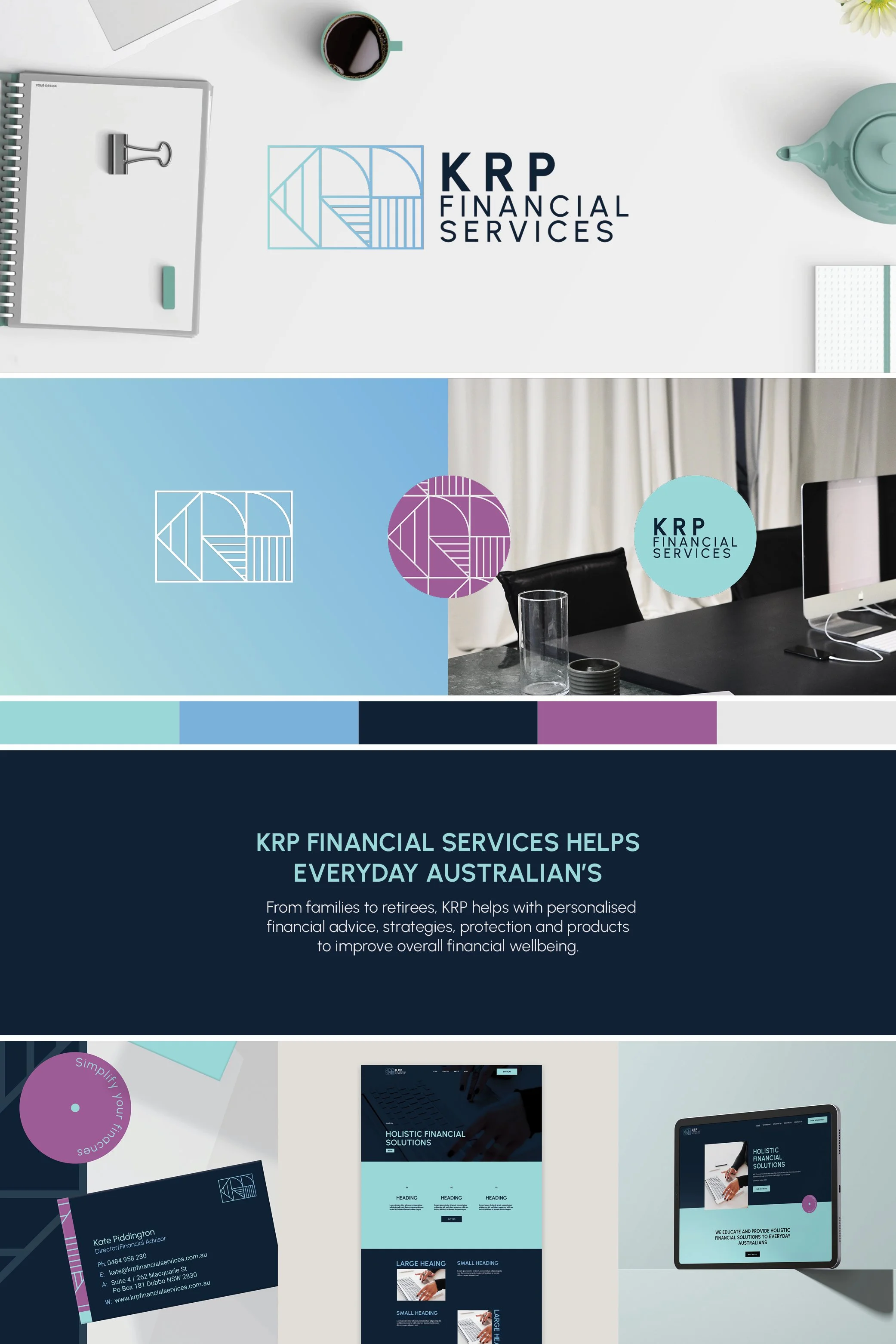 KRP Financial Services | Brand Identity & Website Design — Emmanate ...