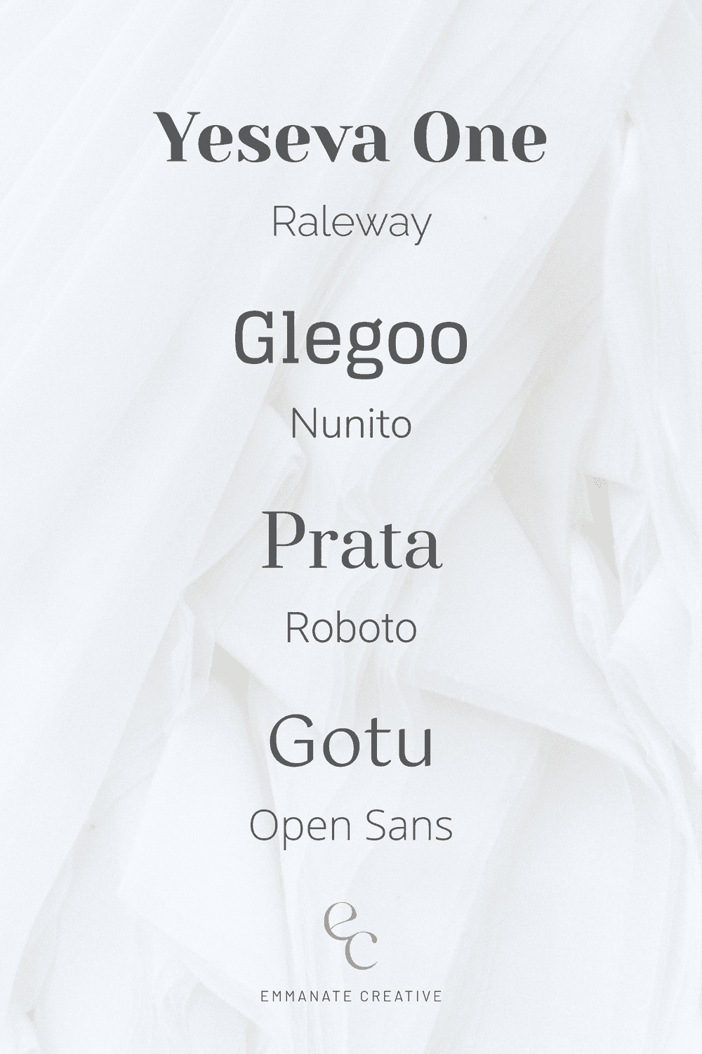 4 free Google font pairings you need to try — Emmanate Creative
