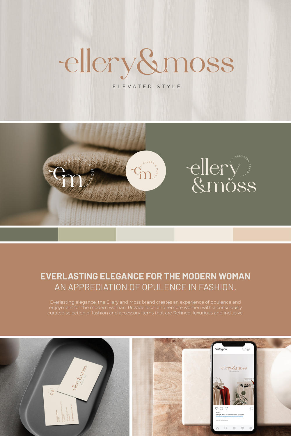 Ellery & Moss | Brand Identity — Emmanate Creative