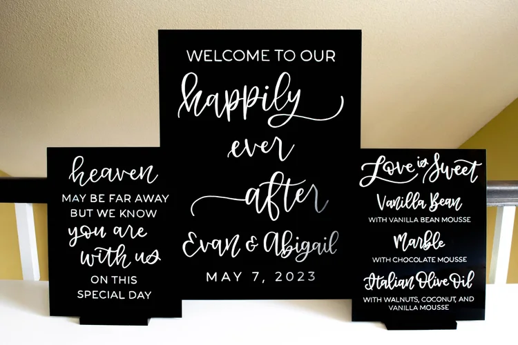 Calligraphy Wedding Signs — The Pemberley Creative