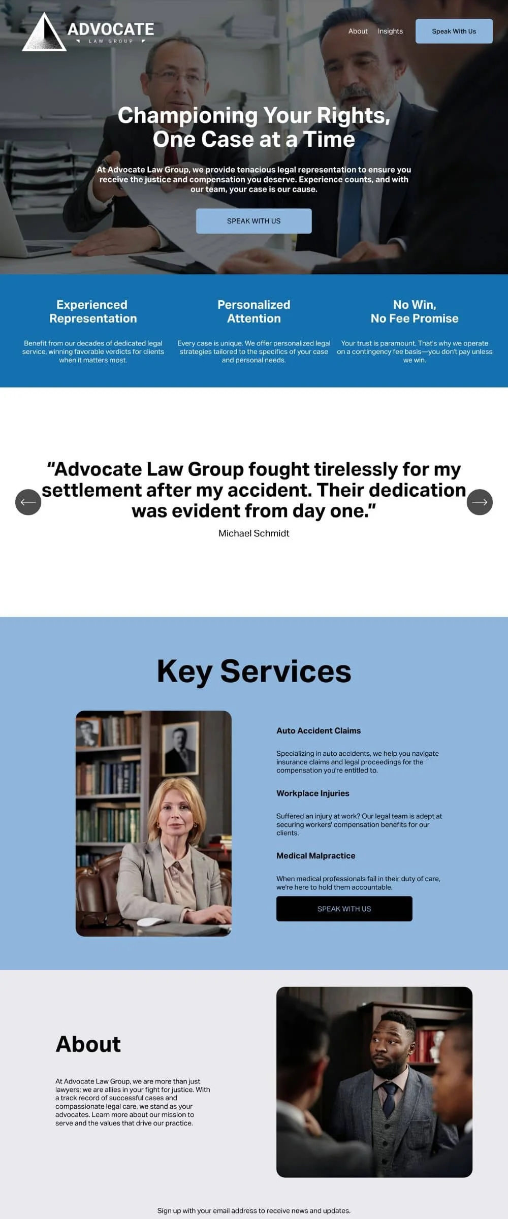 Advocate Lawyer & Business Template