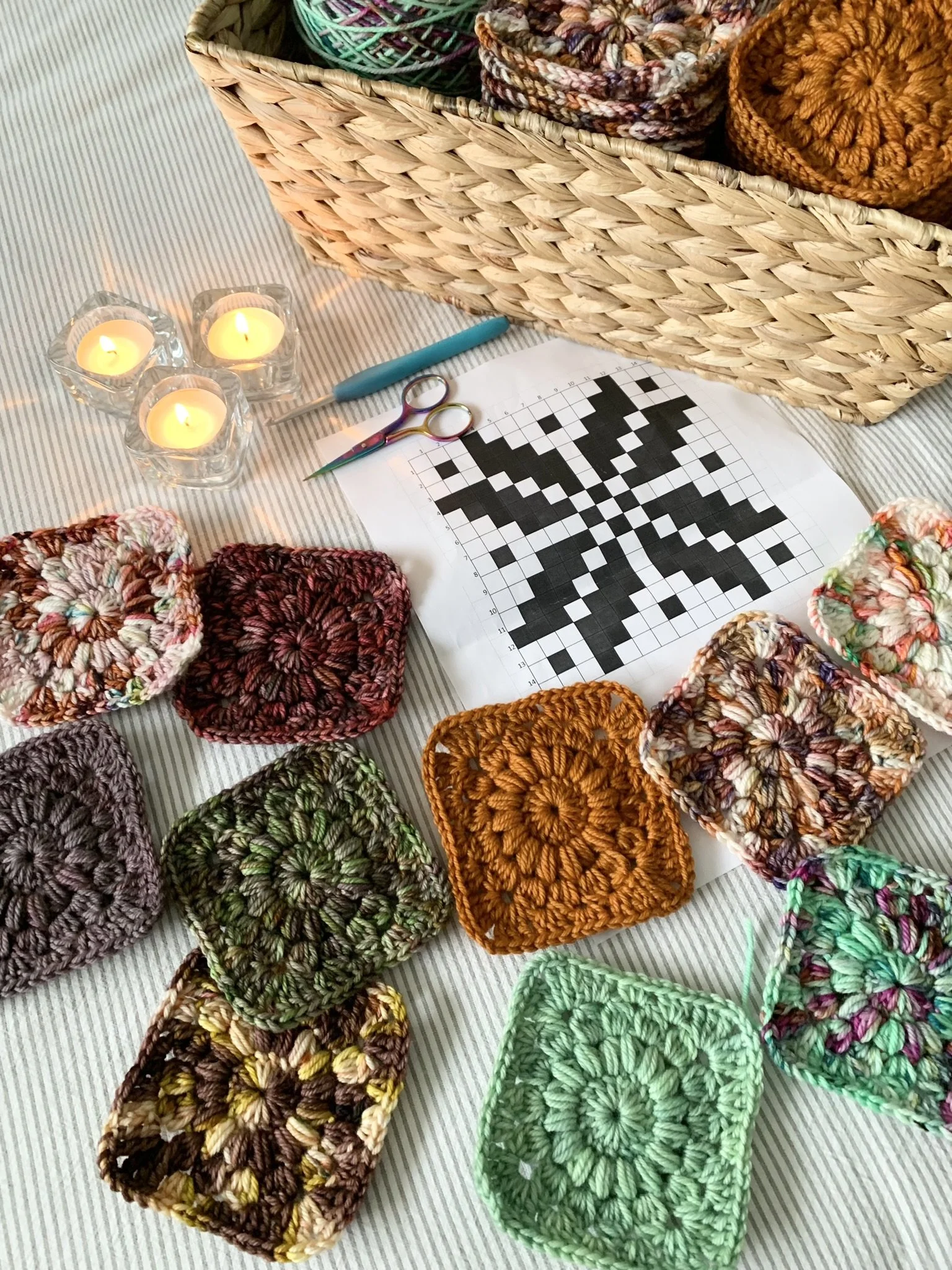 Nordic Star Sunburst Blanket Pattern x Speakeasy Collection by Hue Loco ...