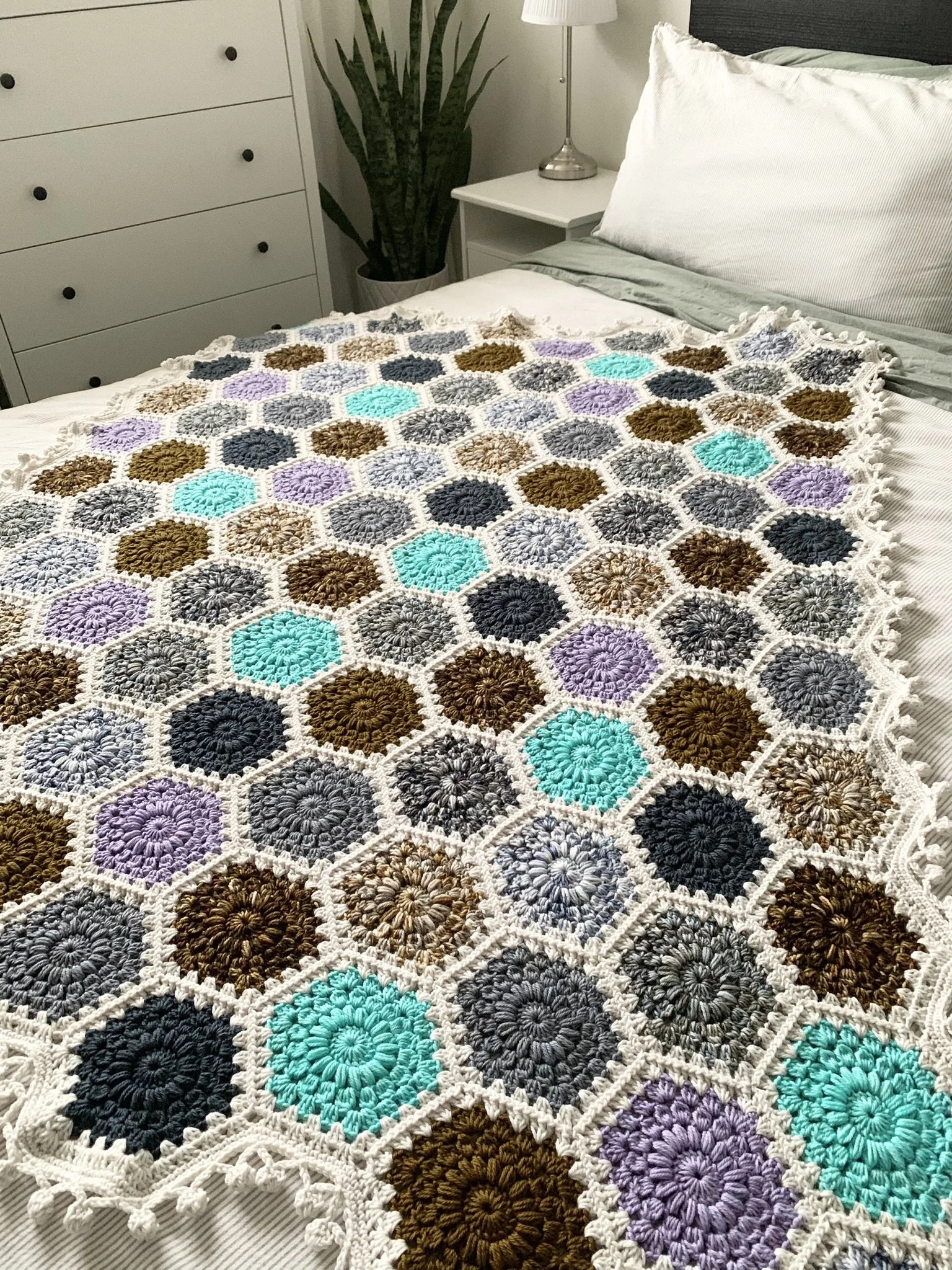 Hygge Burst Hexie Blanket Pattern x Studies in the Arctic Collection by ...