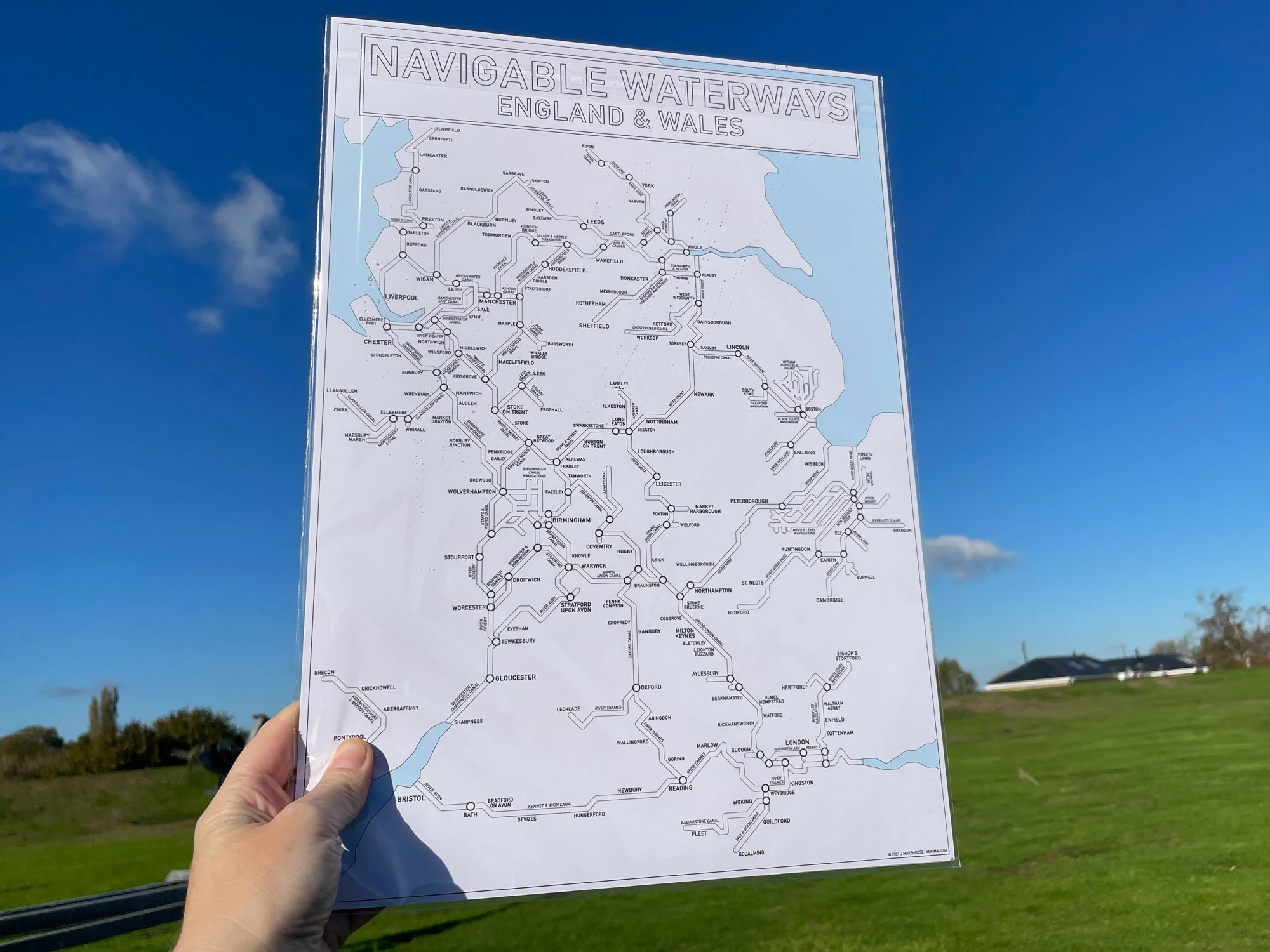 Tube-style maps of the navigable waterways of England and Wales ...