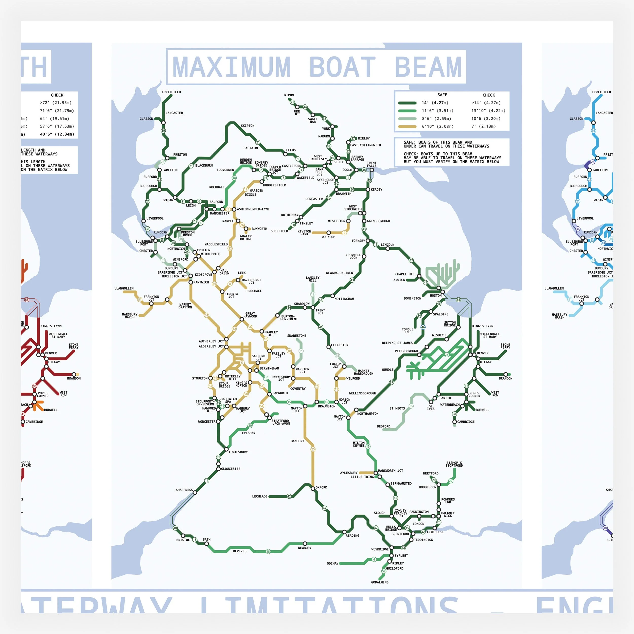 Tube-style maps of the navigable waterways of England and Wales ...