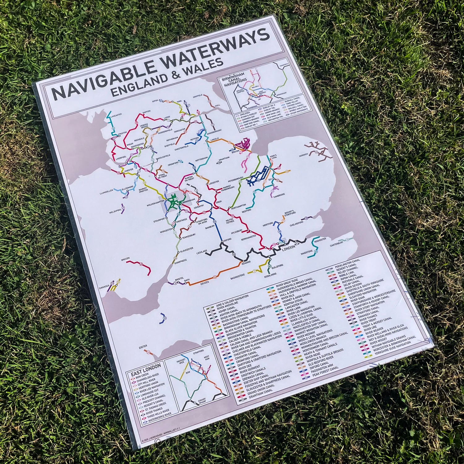 Tube-style maps of the navigable waterways of England and Wales ...