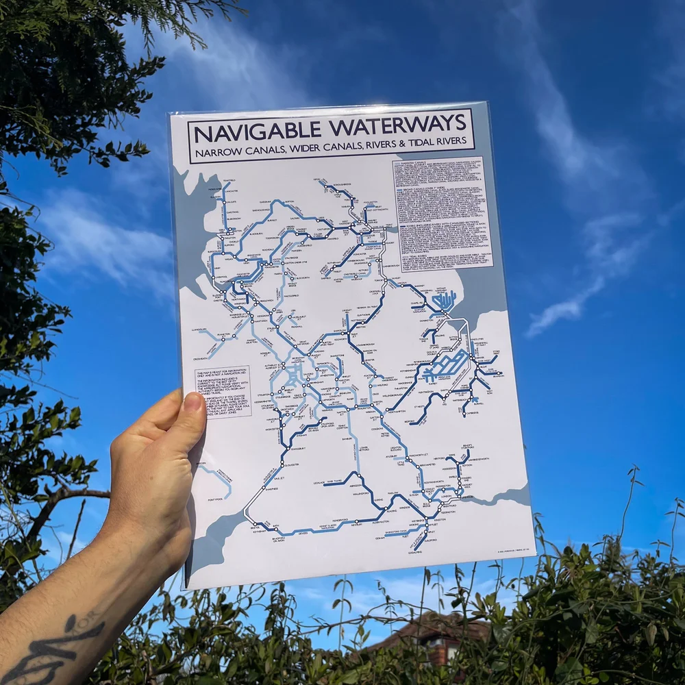 Tube-style maps of the navigable waterways of England and Wales ...