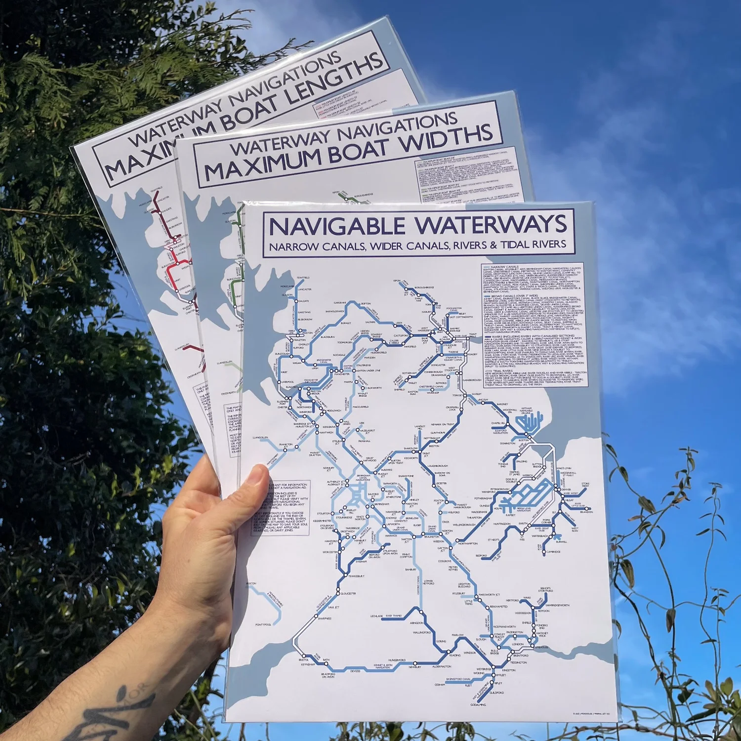 Tube-style maps of the navigable waterways of England and Wales ...