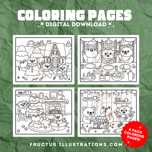 Fructus Illustration Shop - Stickers, Prints, Sticker Sheets, Coloring ...