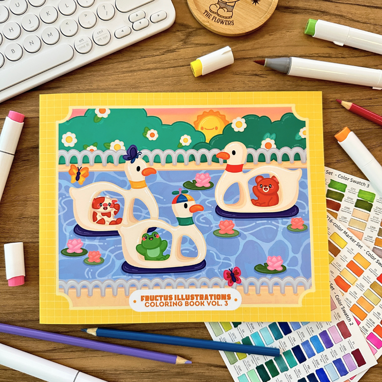 Fructus Illustration Shop - Stickers, Prints, Sticker Sheets, Coloring ...