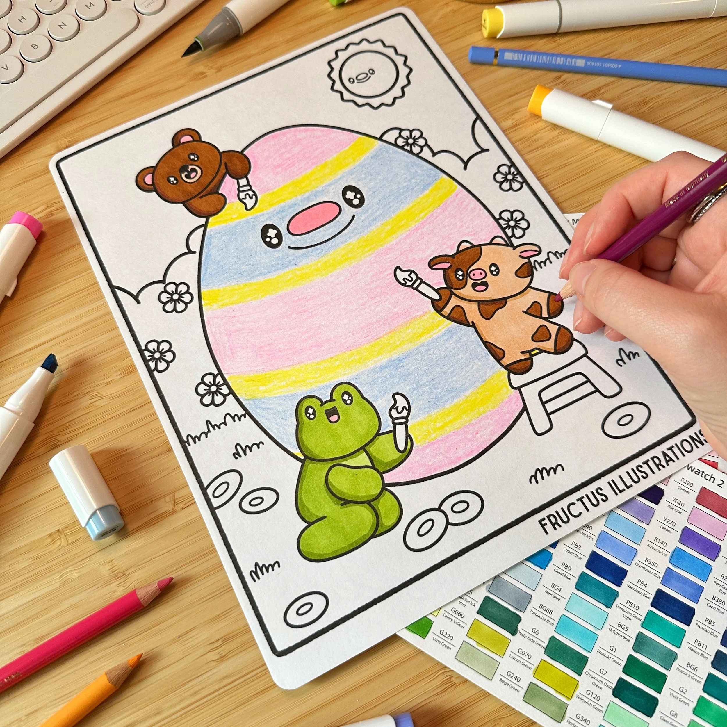 Fructus Illustration Shop - Stickers, Prints, Sticker Sheets, Coloring ...