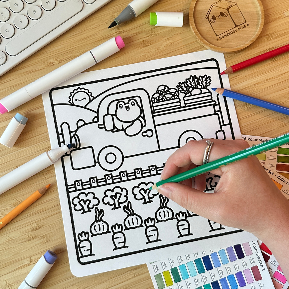 Fructus Illustration Shop - Stickers, Prints, Sticker Sheets, Coloring ...