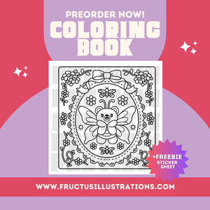 Fructus Illustration Shop - Stickers, Prints, Sticker Sheets, Coloring ...