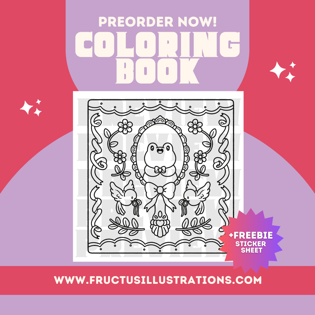 Fructus Illustration Shop - Stickers, Prints, Sticker Sheets, Coloring ...