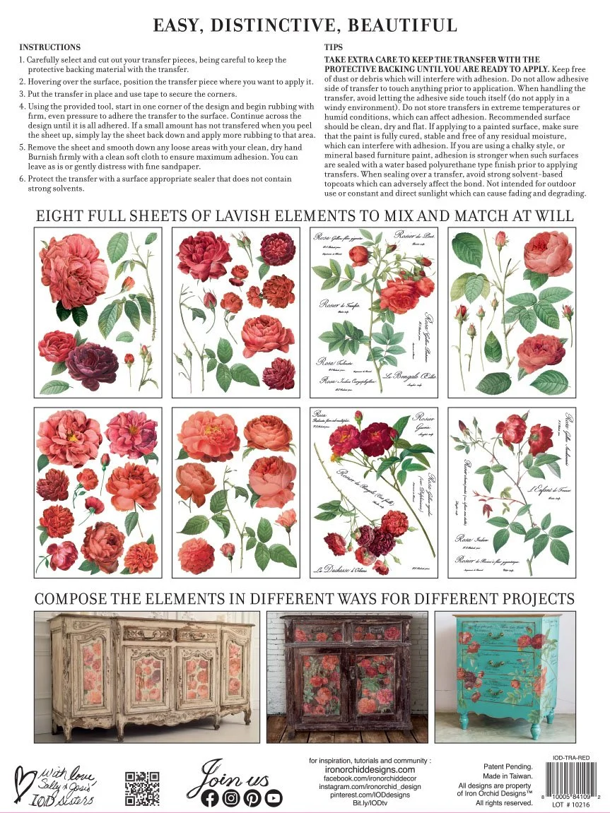 ELYSIUM IOD TRANSFER 12×16 PAD — Julie's Designs and Signs