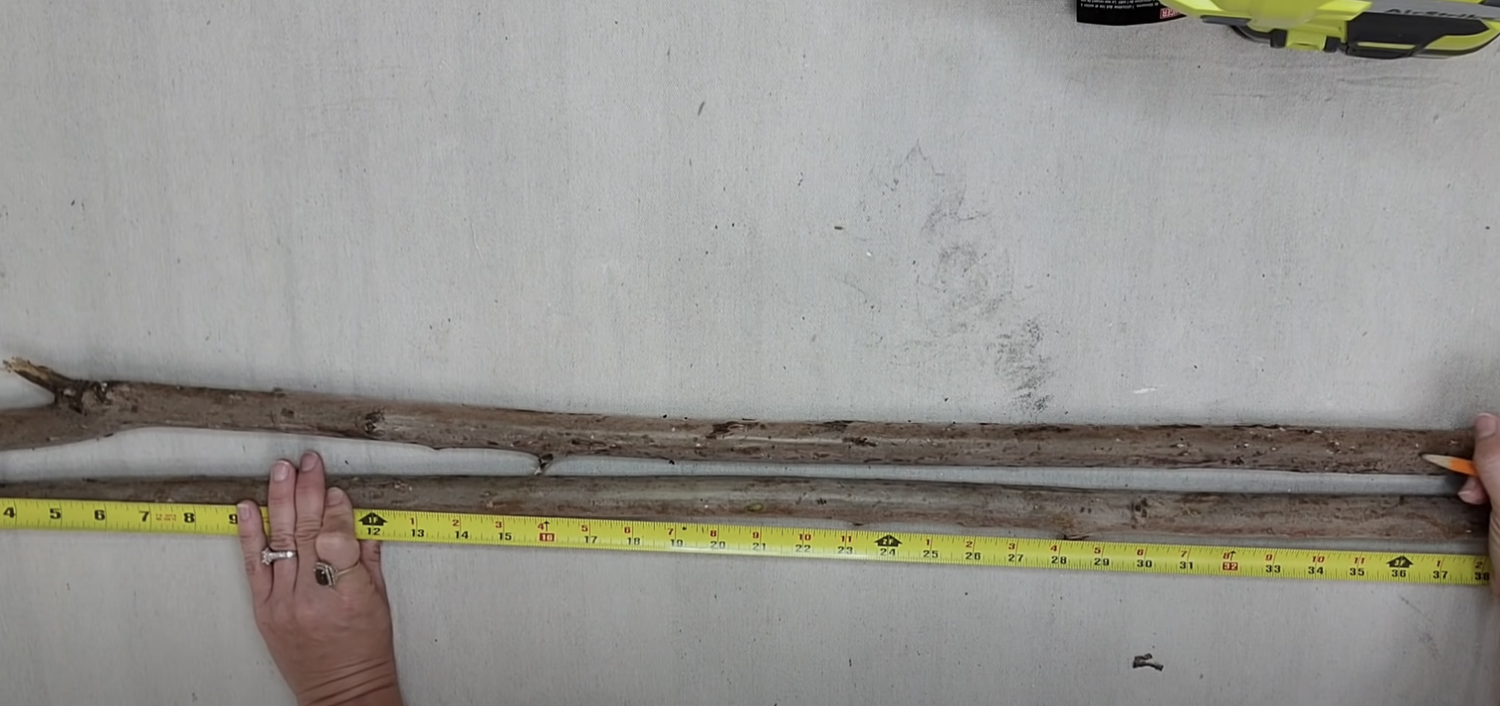 How To Create A DIY Branch Ladder with FREE Items From Your Backyard ...