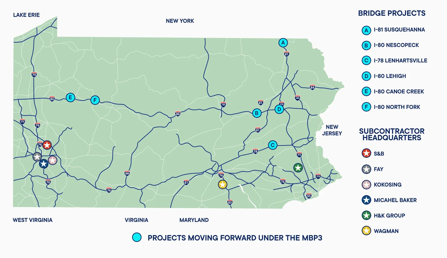 Project Map — Bridging Pennsylvania Developers – I