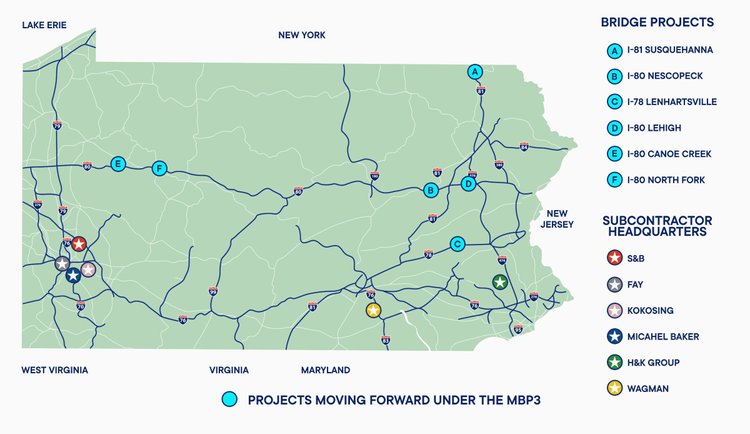 Project Map — Bridging Pennsylvania Developers – I
