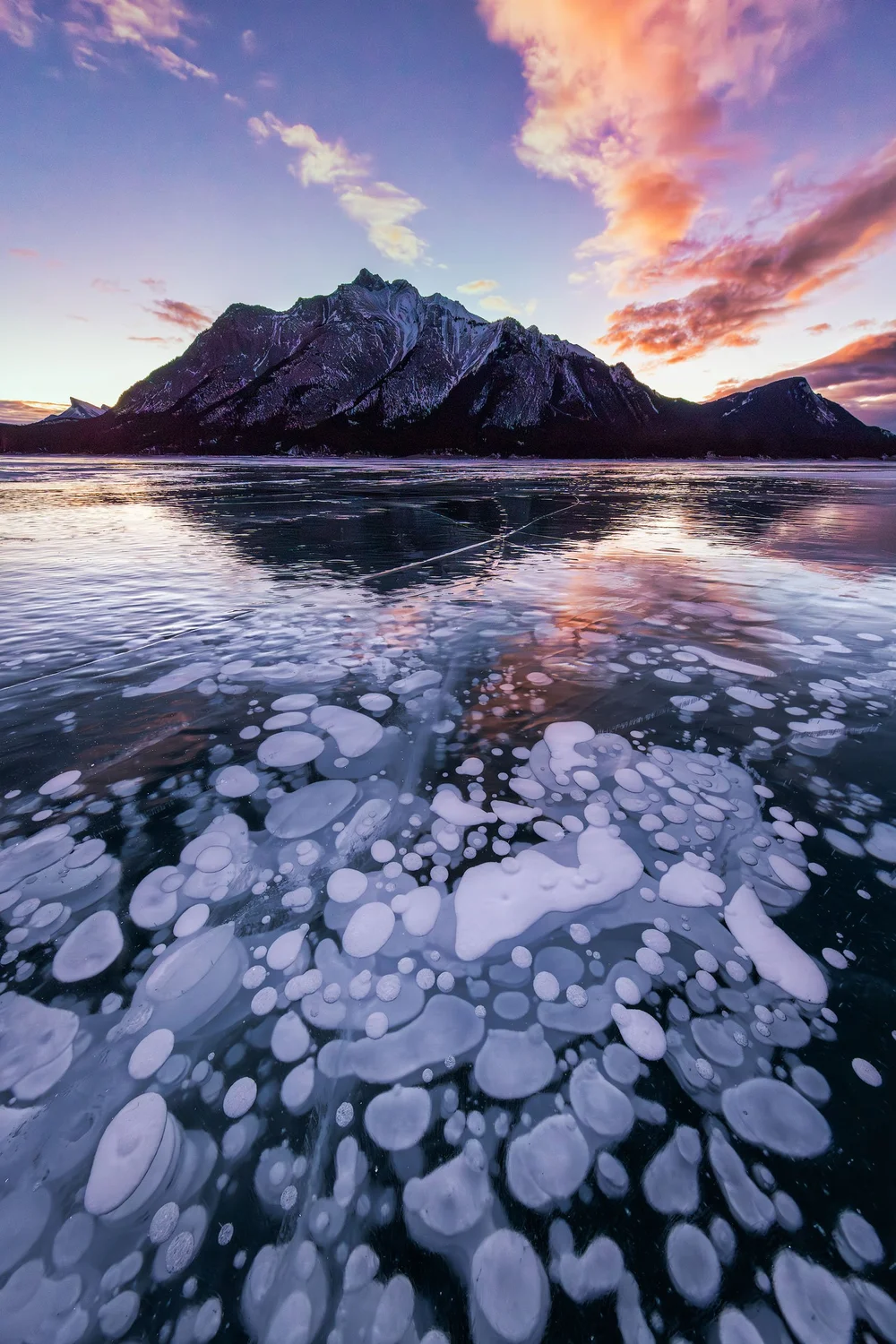 Abraham Lake Ice Bubbles — Scott Dimond photography