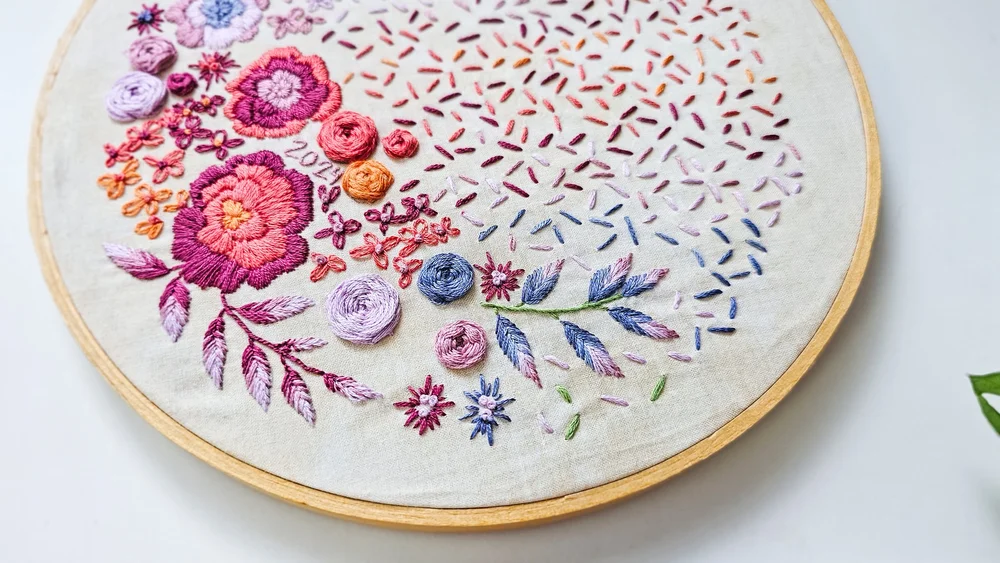 Free Hand Embroidery Stitch Along - Daily Temperature Embroidery ...