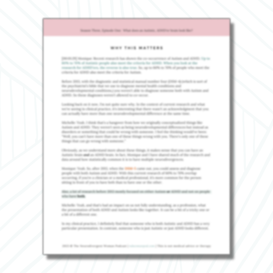 TNDWP S3E1 What does an Autistic ADHDer brain look like? — The ...