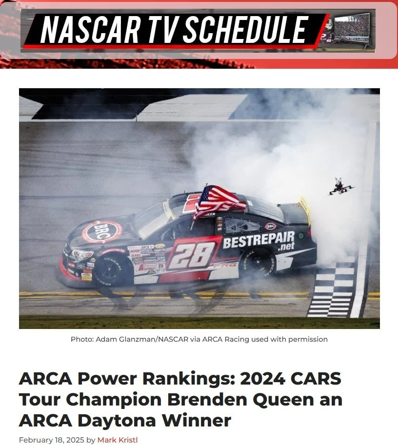 NEWS — Ryan Roulette Racing