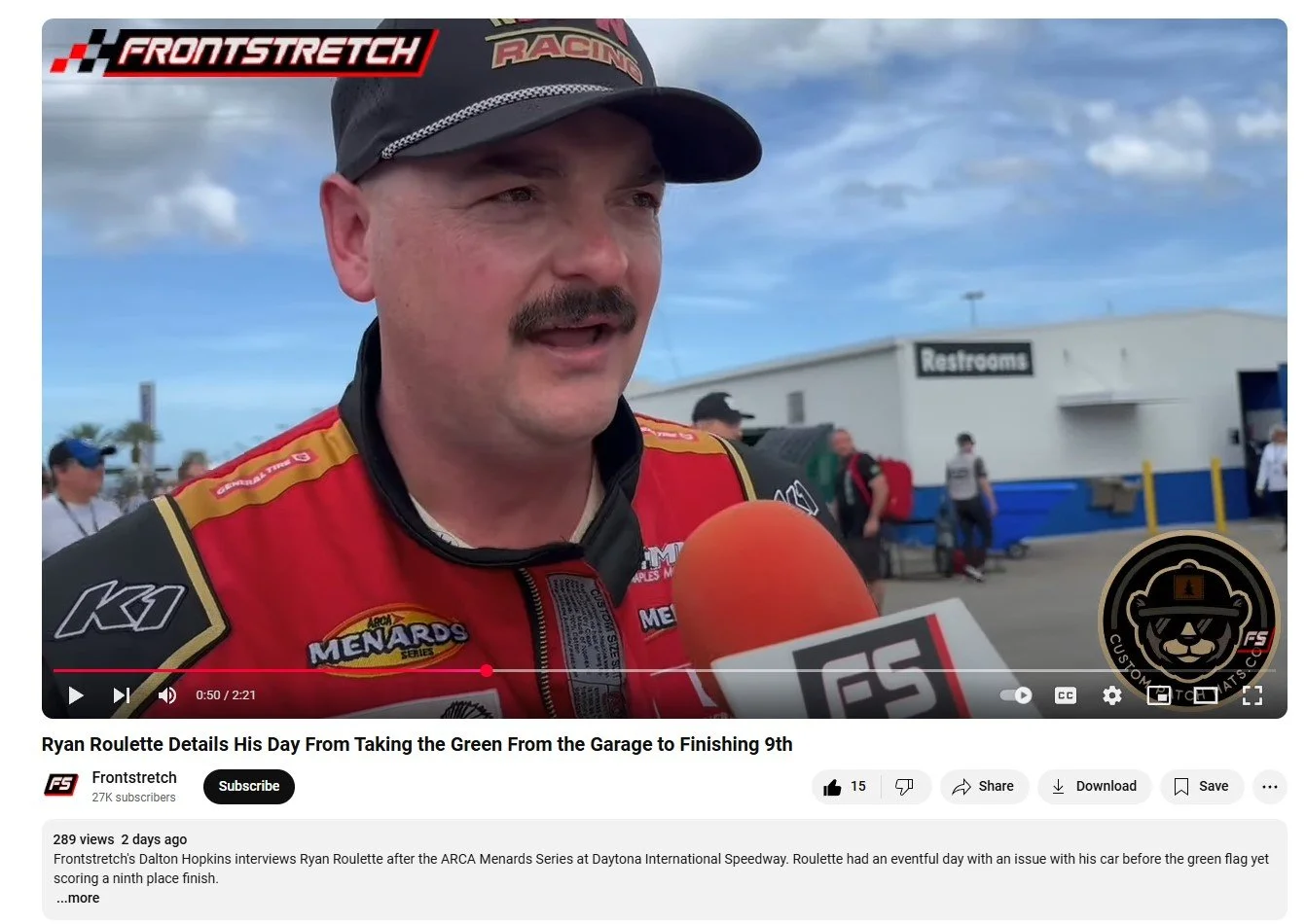 NEWS — Ryan Roulette Racing