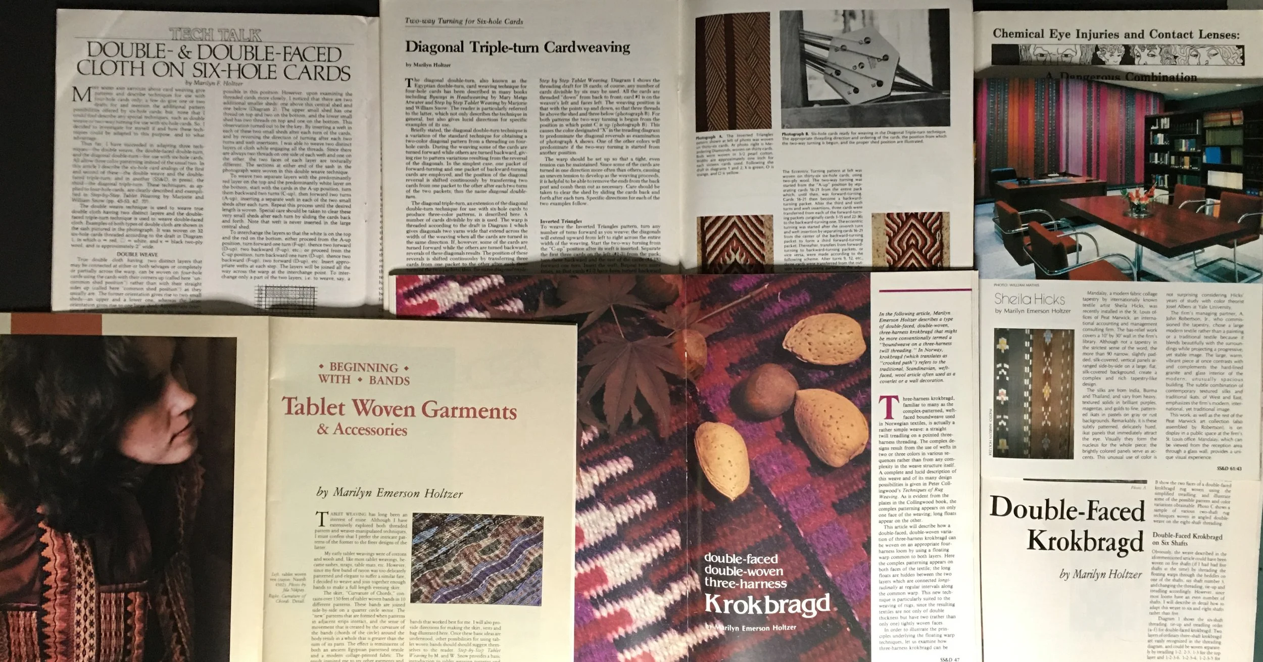 Fiber Art & Weaving - Research & Development by Marilyn Emerson Holtzer