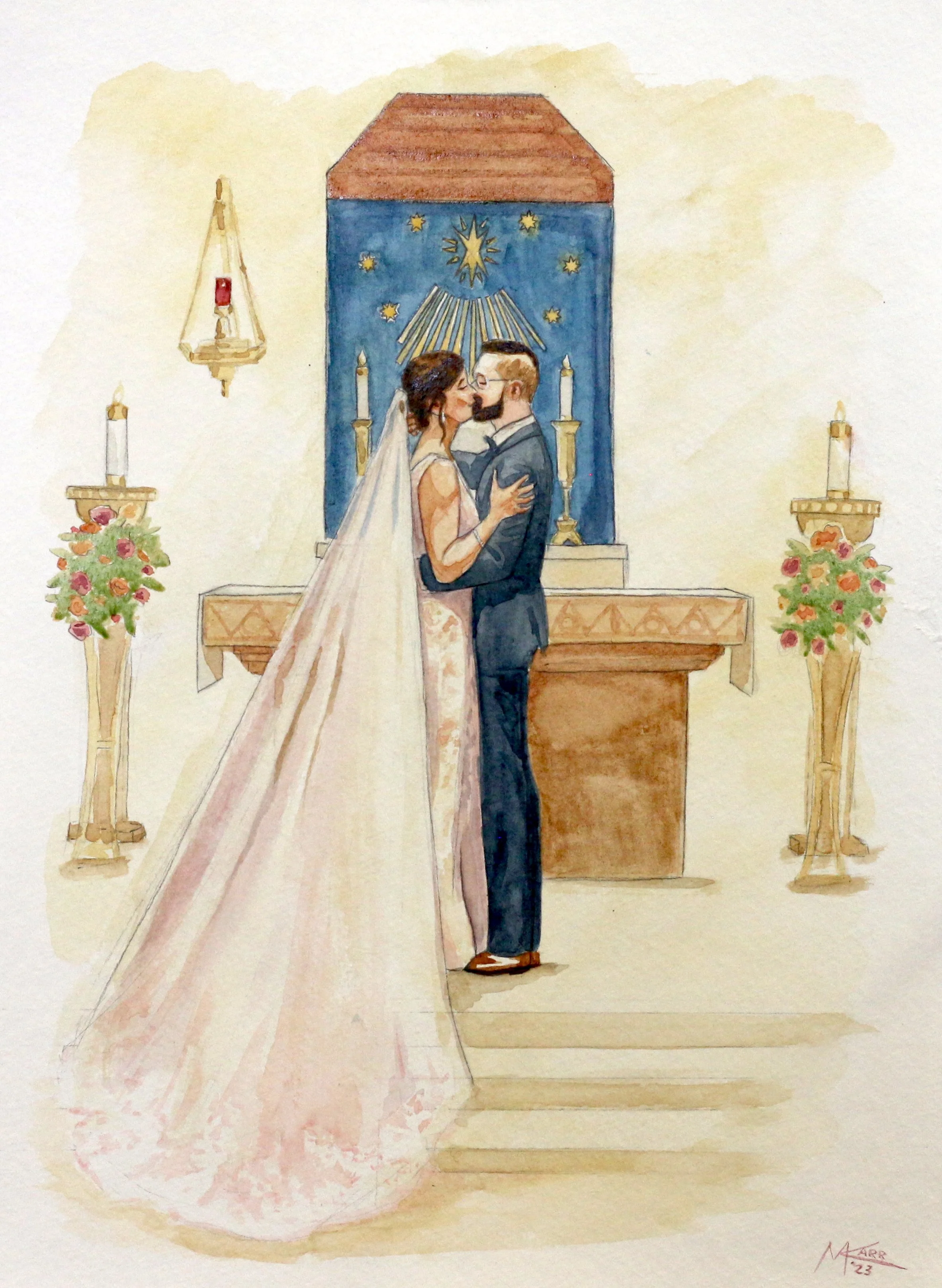 KC Live Wedding Painter — Mattie Karr