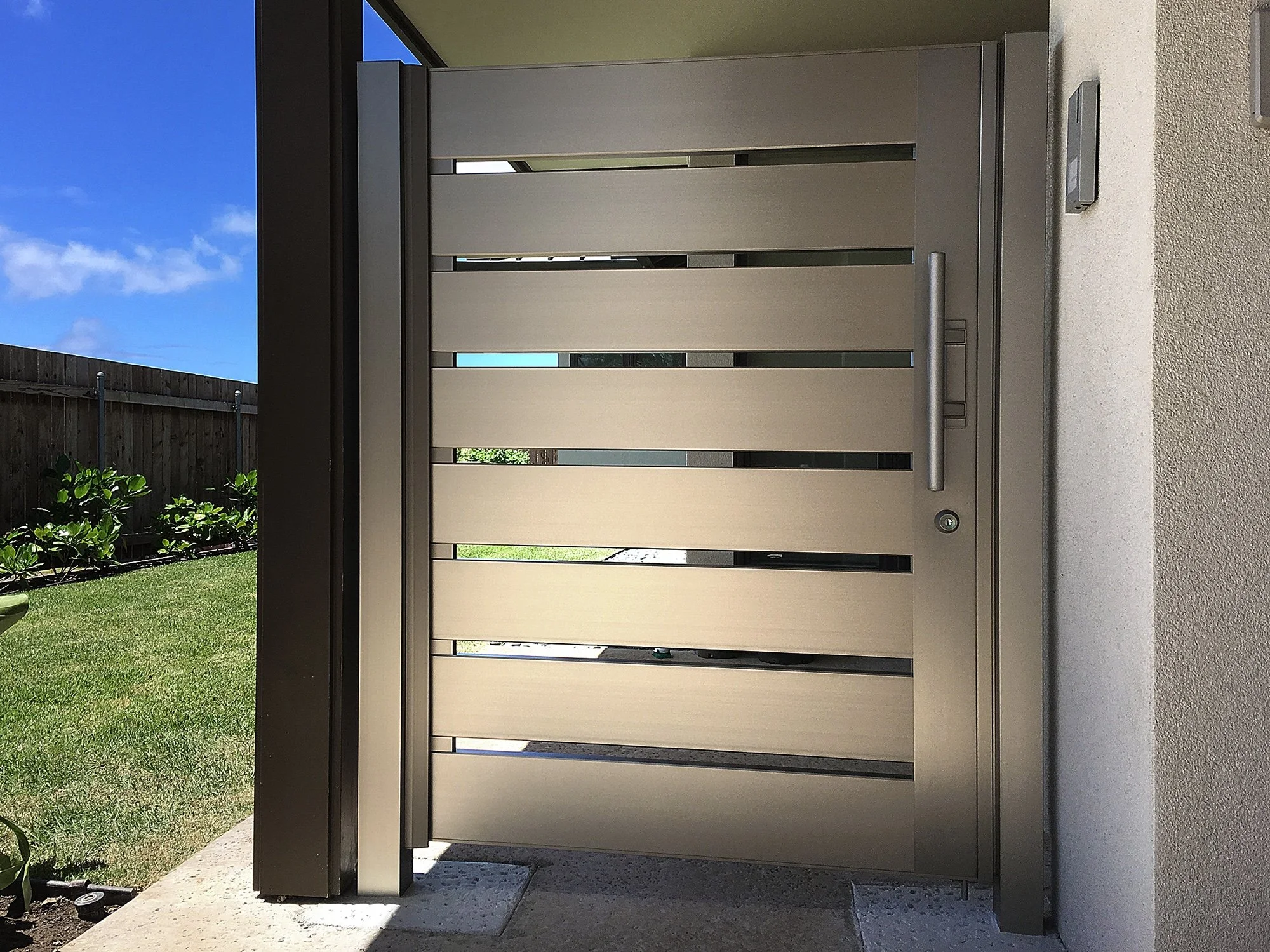 Aluminum Garden Gates or home and business — kunkelworksUSA Aluminum ...