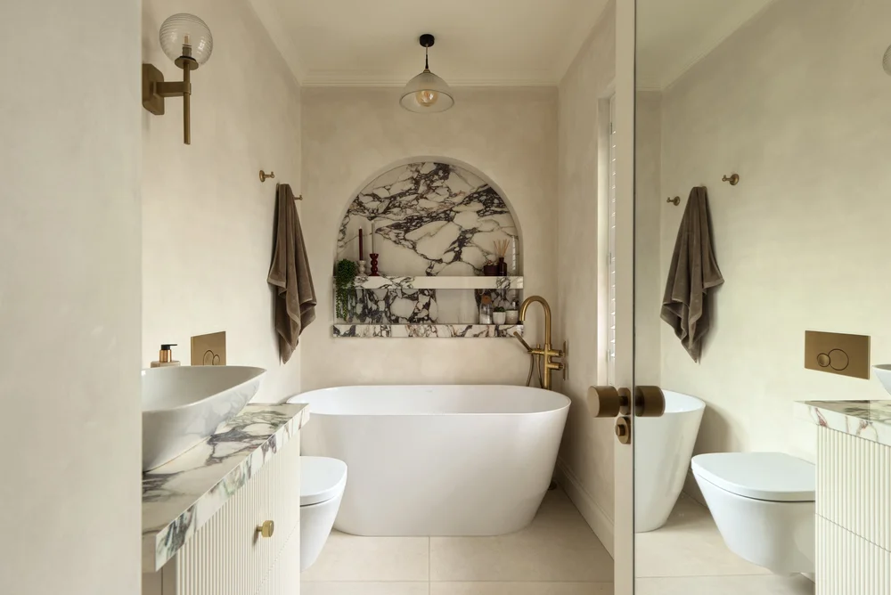 Bathroom Design | Rachel Stevens Opulent Master Bathroom