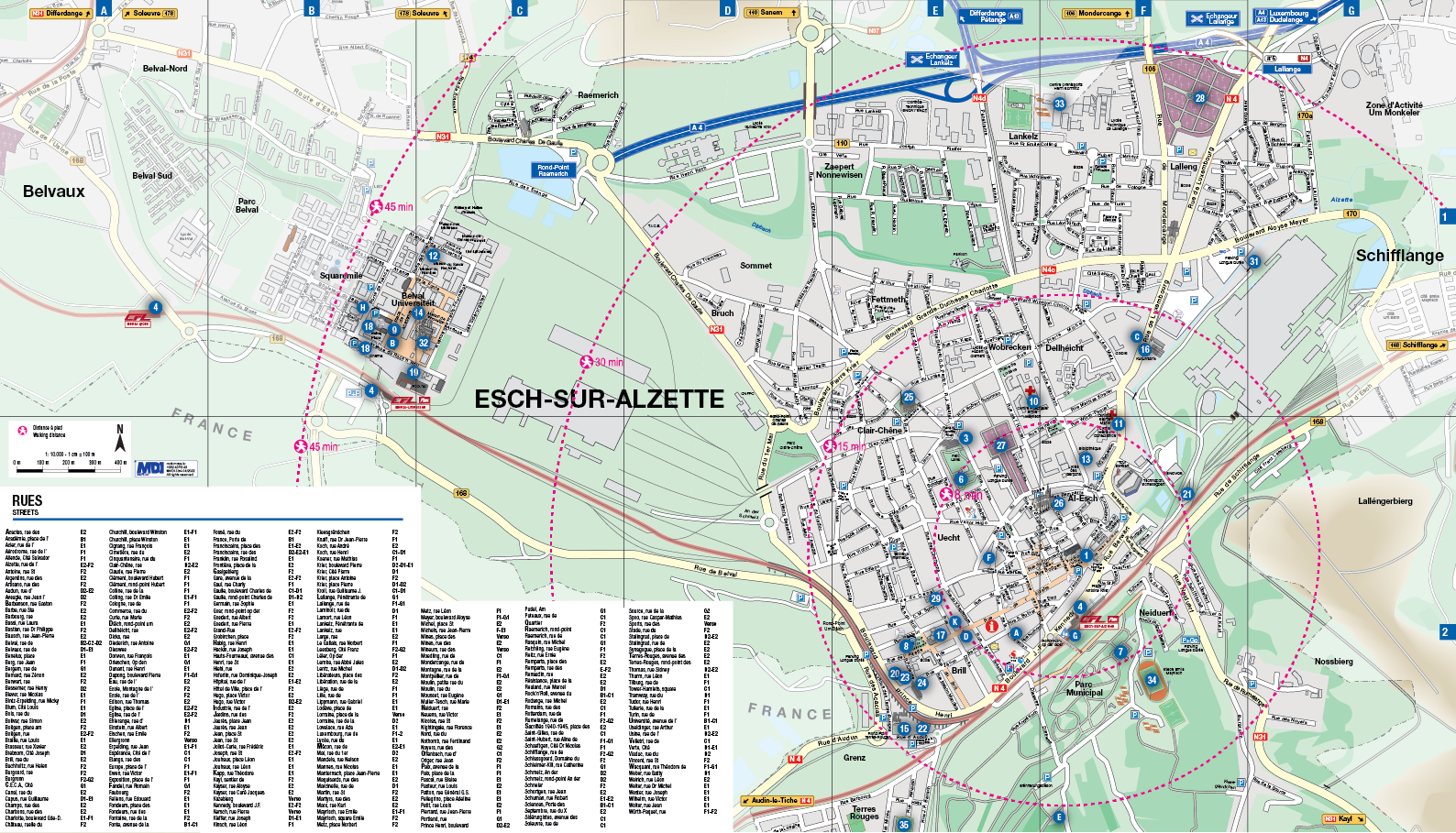 Esch-sur-Alzette — mdi-maps.lu