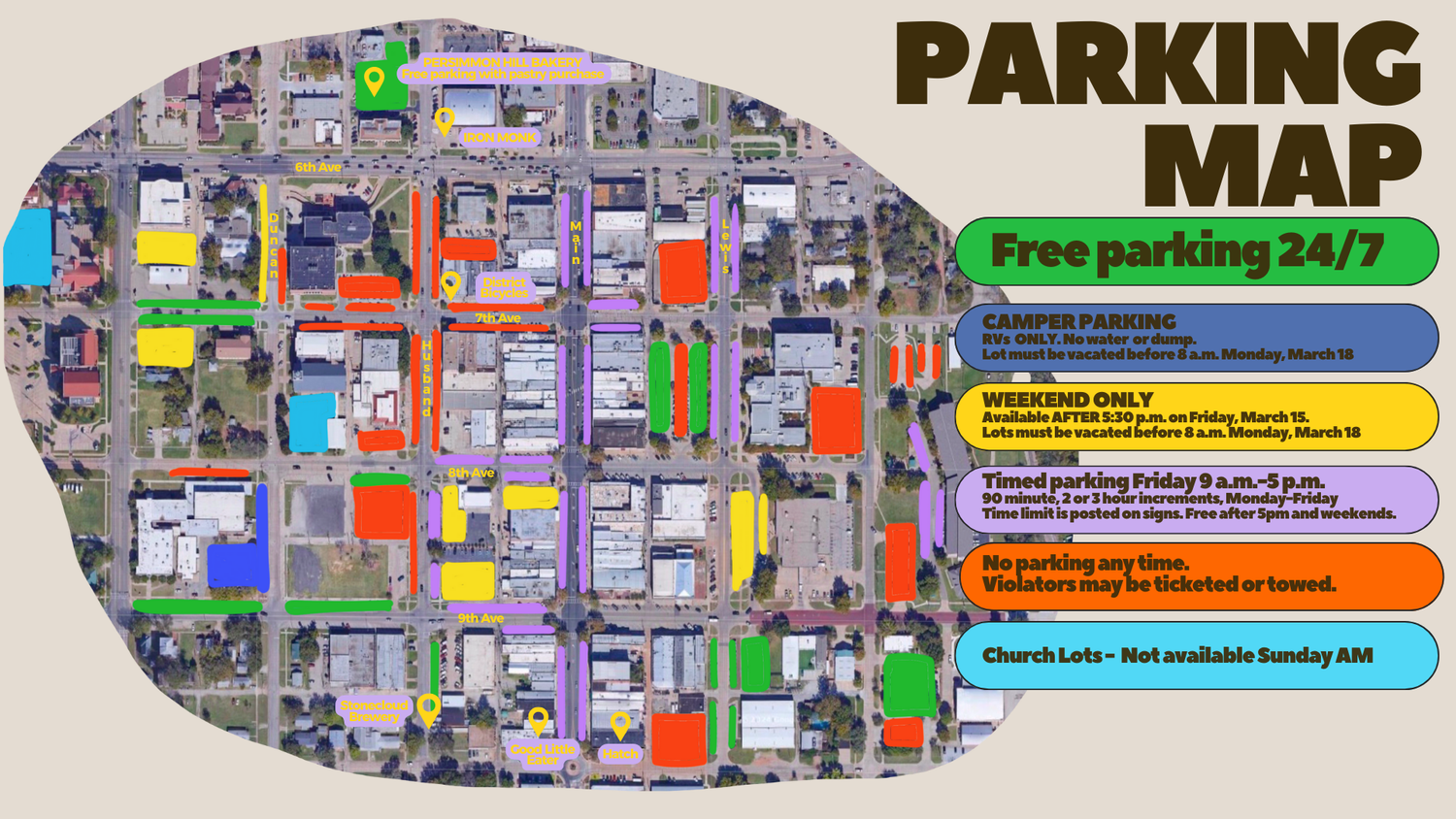 PARKING MAP — THE MID SOUTH