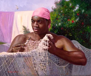 The Net Mender — Alton Lowe Art