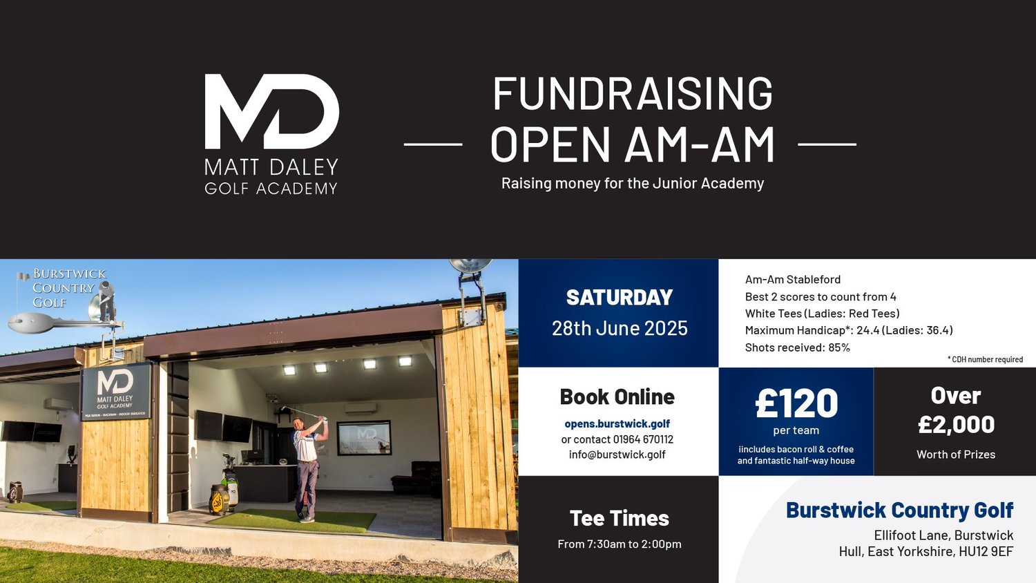 Book your tee time now for the Matt Daley Golf Academy Open Am-Am ...