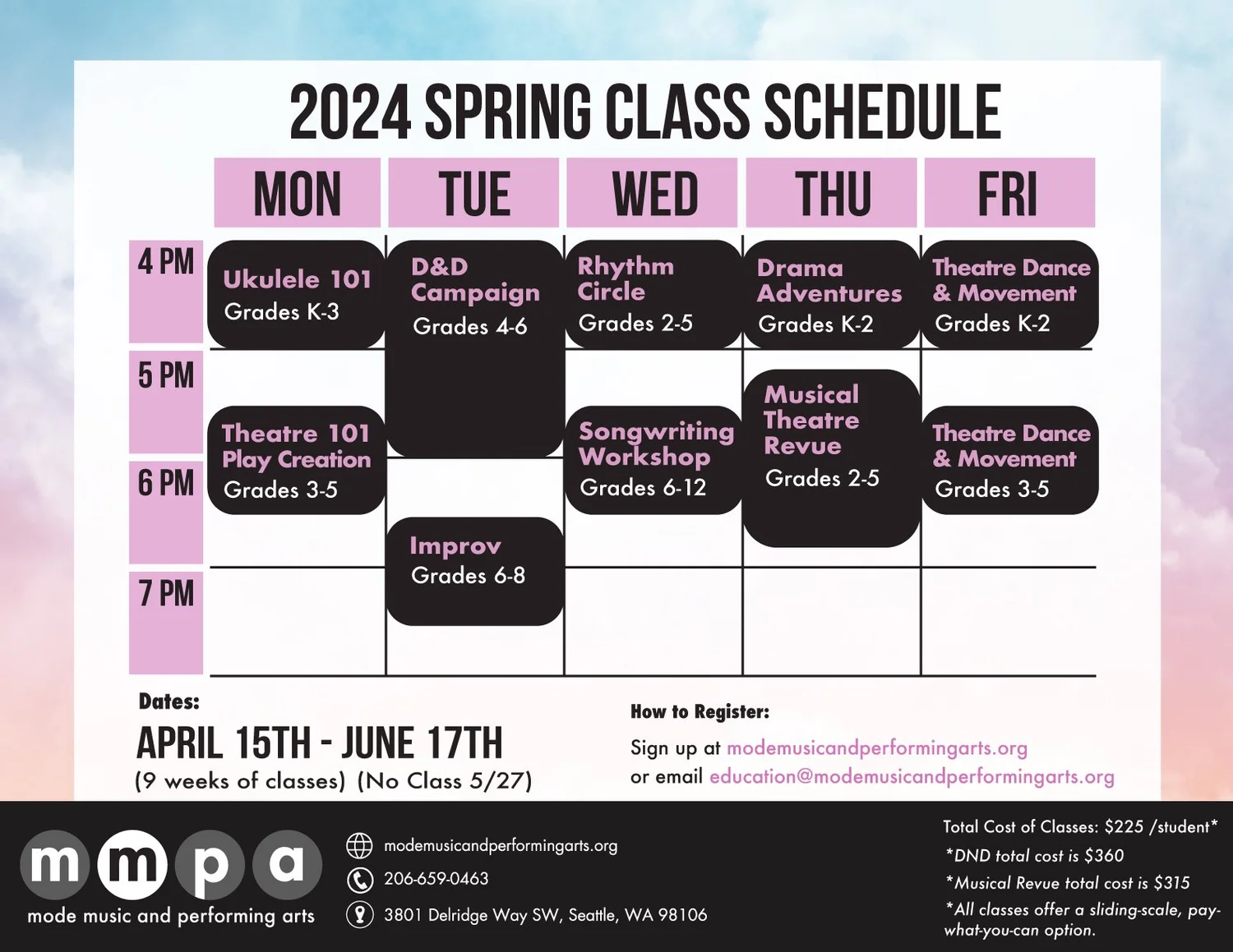 West Seattle Group Classes — Mode Music & Performing Arts