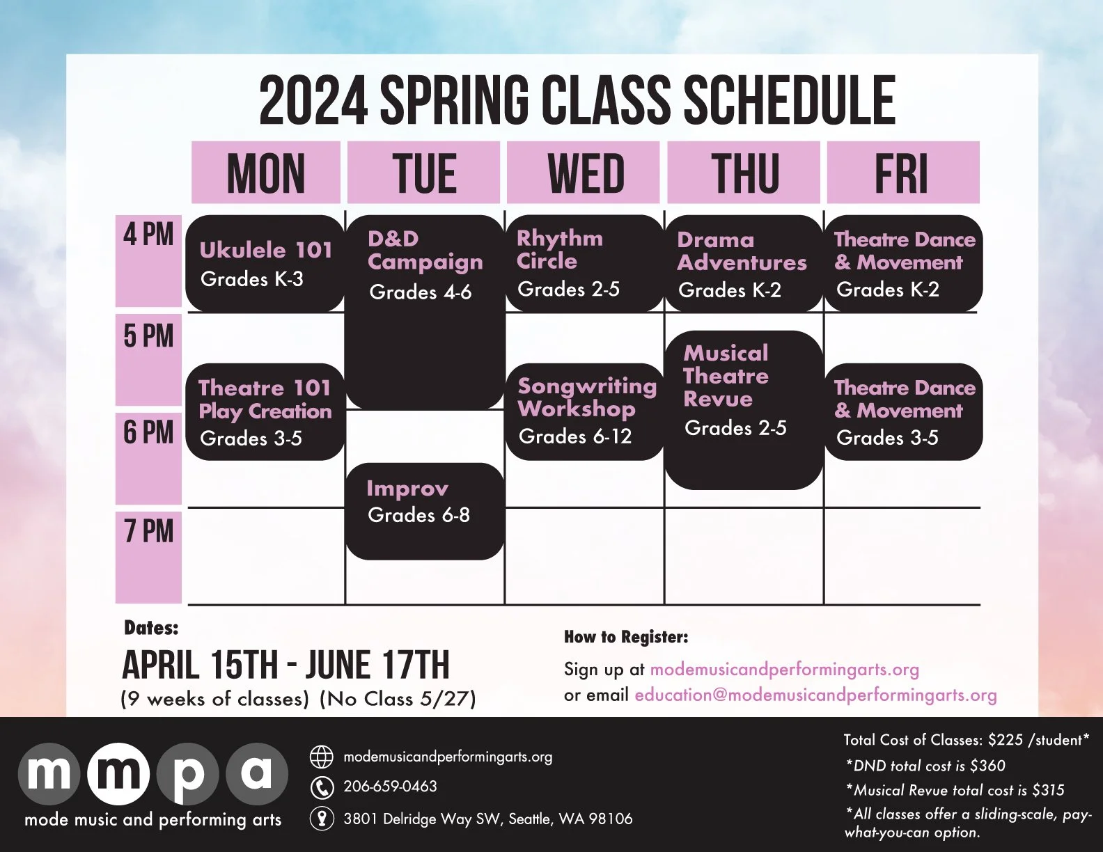 West Seattle Group Classes — Mode Music & Performing Arts