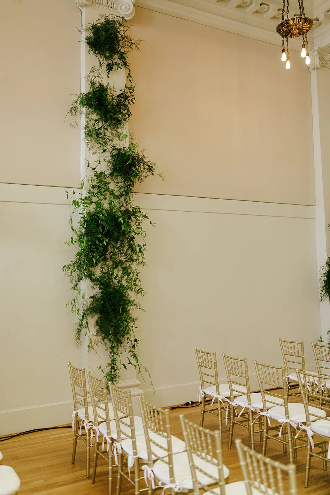Black, White, & Greenery at The Permanent — Wednesday Wedding Co.