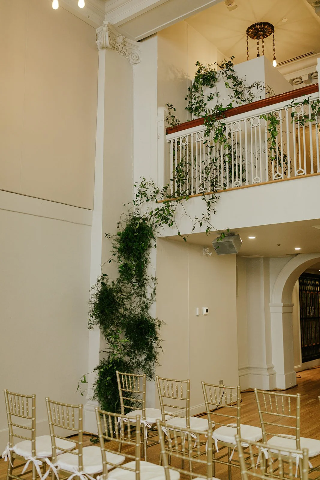 Black, White, & Greenery at The Permanent — Wednesday Wedding Co.