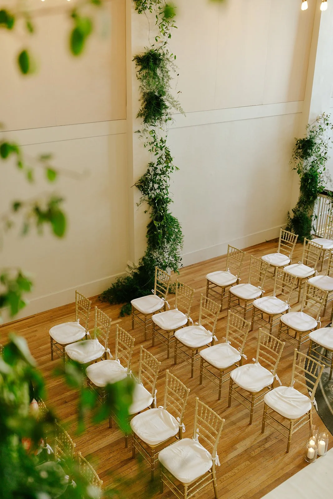 Black, White, & Greenery at The Permanent — Wednesday Wedding Co.