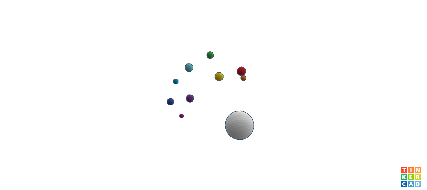 3D Map of Matariki Stars (Tinkercad) — Digital Future Aotearoa