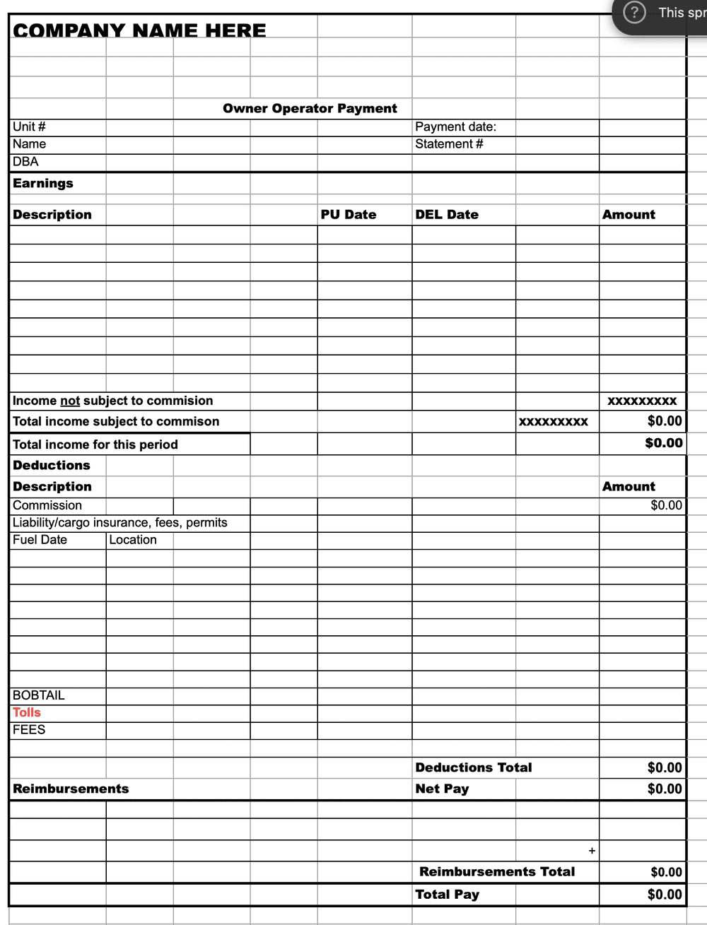 Corrective Action Plan for Trucking Companies CAP — Never Stop Trucking