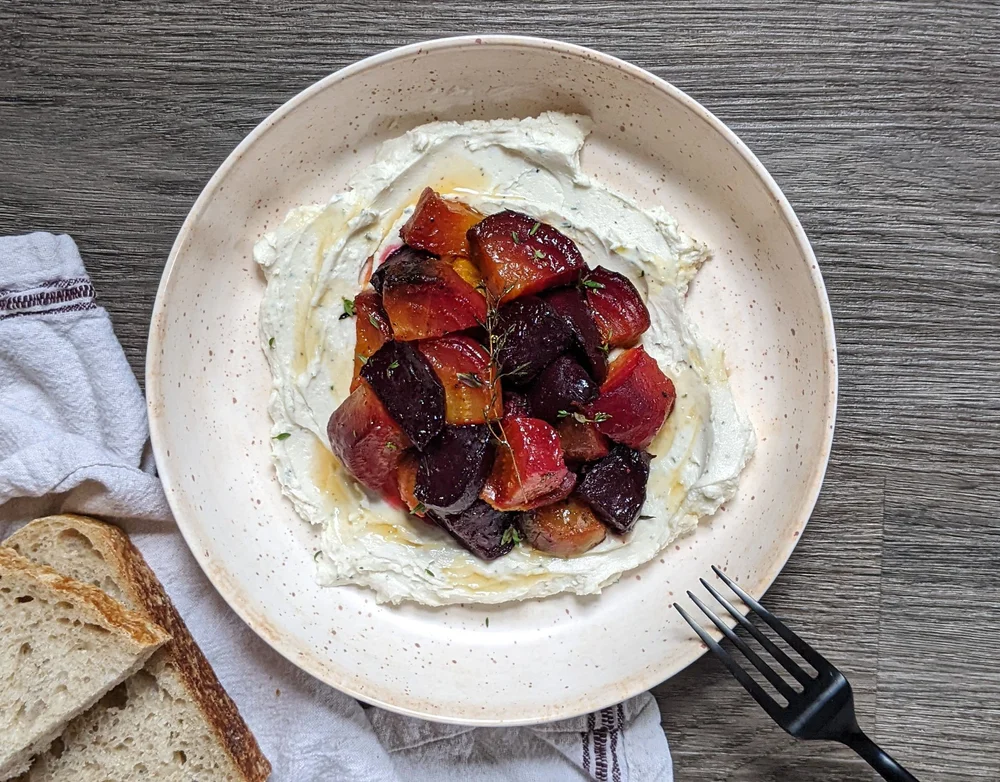 Twice Baked Beets with Whipped Honey and Herb Goat Cheese — The ...