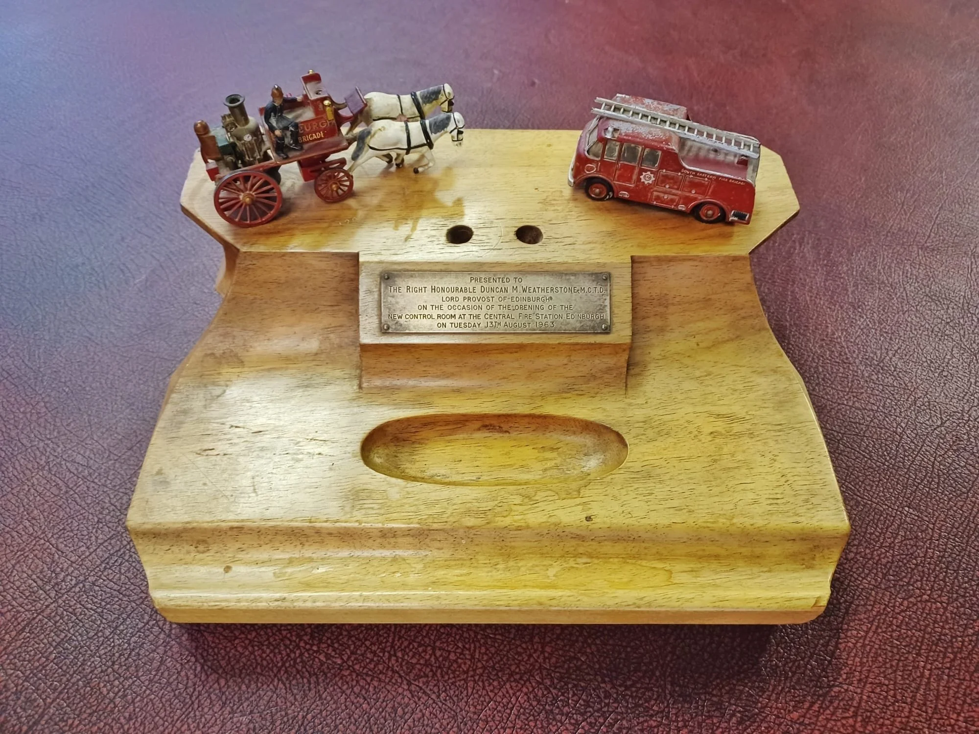Mid Century Fire Brigade Themed Desk Tidy — Cheeky Highlander