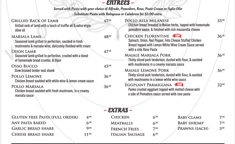 Dinner — Cafe Celeste